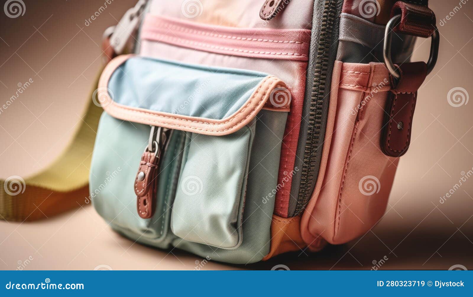 Leather Backpack for Modern Men on Summer Adventure Journey Generated ...