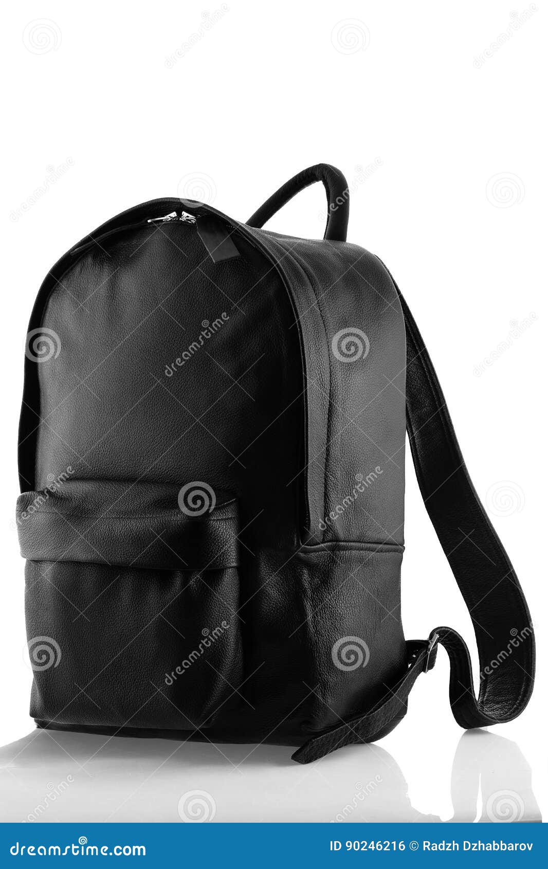 Leather Backpack White Background Stock Photo - Image of luxury ...