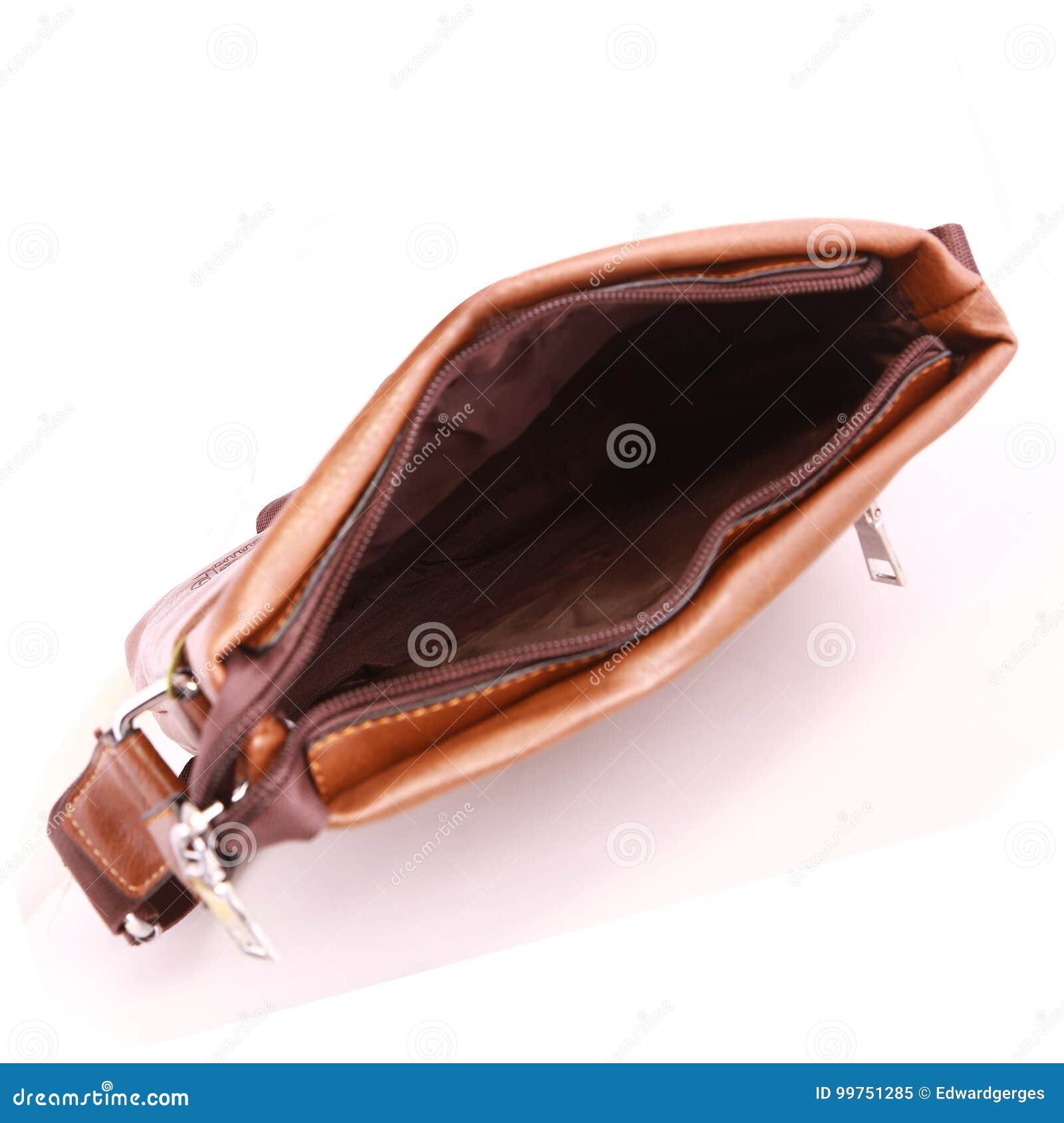 Open Bag for men stock image. Image of isolated, leather - 99751285
