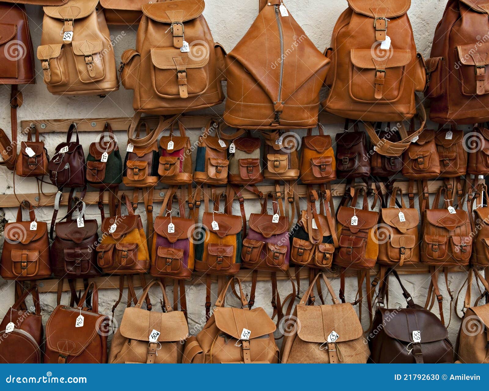 Leather bags stock photo. Image of rows, leather, bunch - 21792630