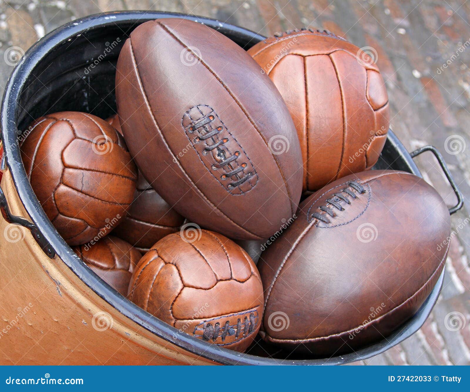 Leather balls stock image. Image of retro, bunch, american - 27422033