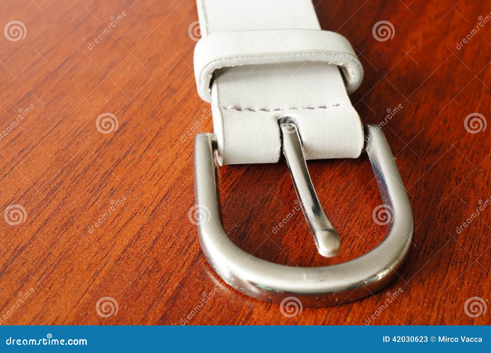 Leather belt closure stock image. Image of closure, white - 42030623