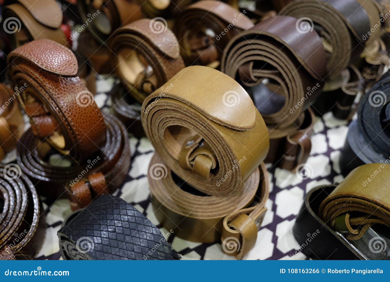 Leather belts collection stock photo. Image of color - 108163266