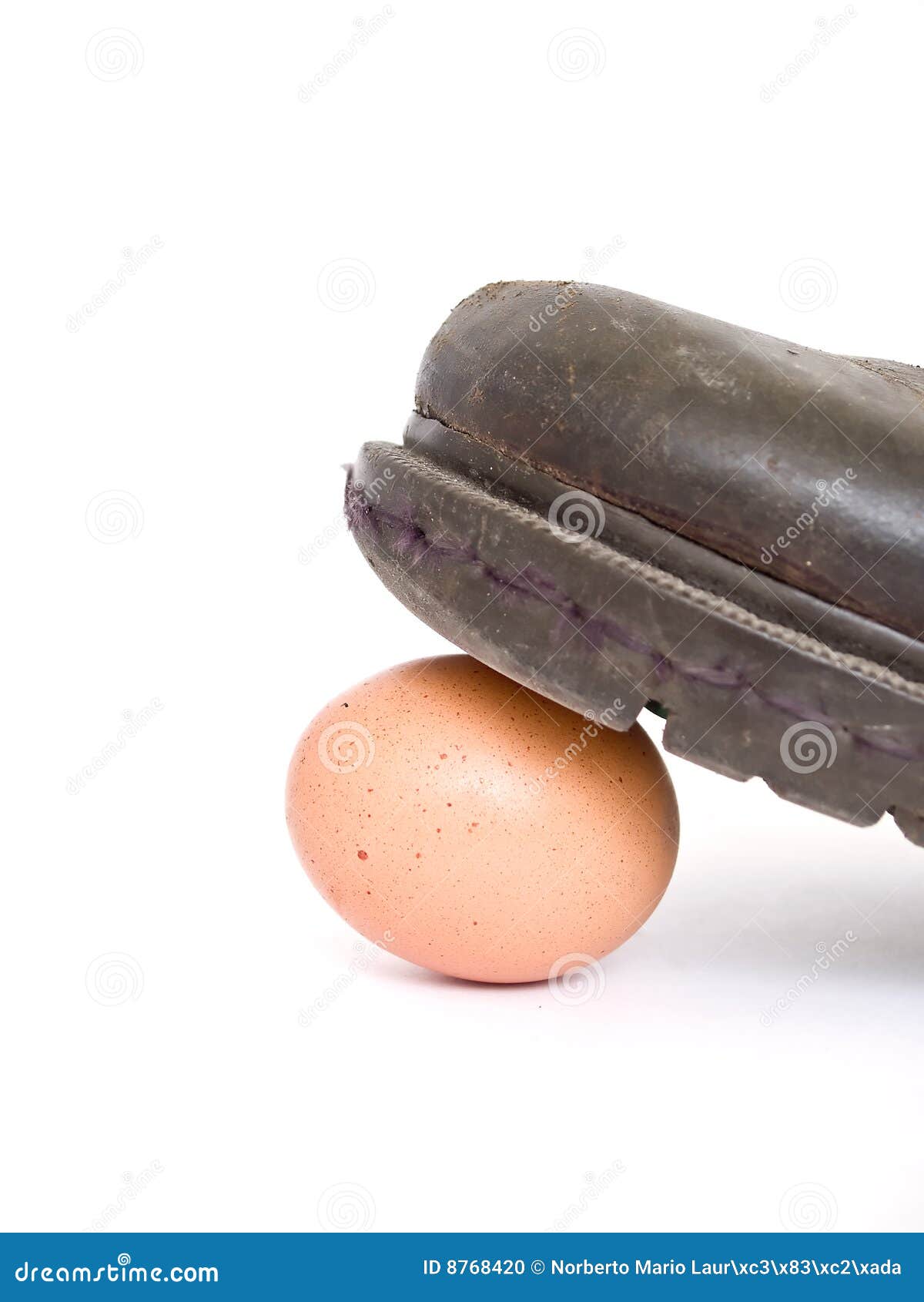 Leather Boots Treading an Egg Stock Photo - Image of power, eggs: 8768420