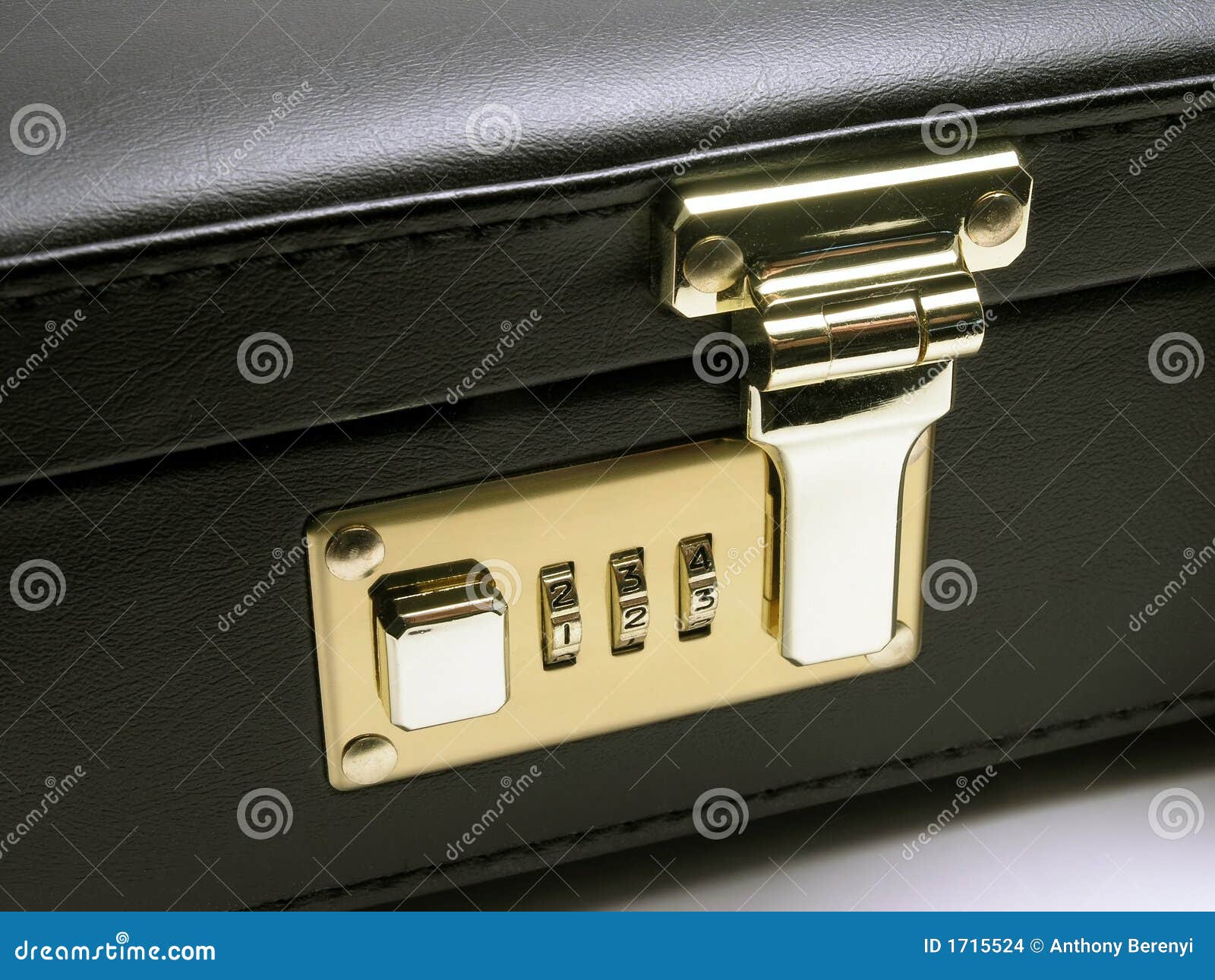 Leather briefcase - 4 stock photo. Image of secure, carry - 1715524