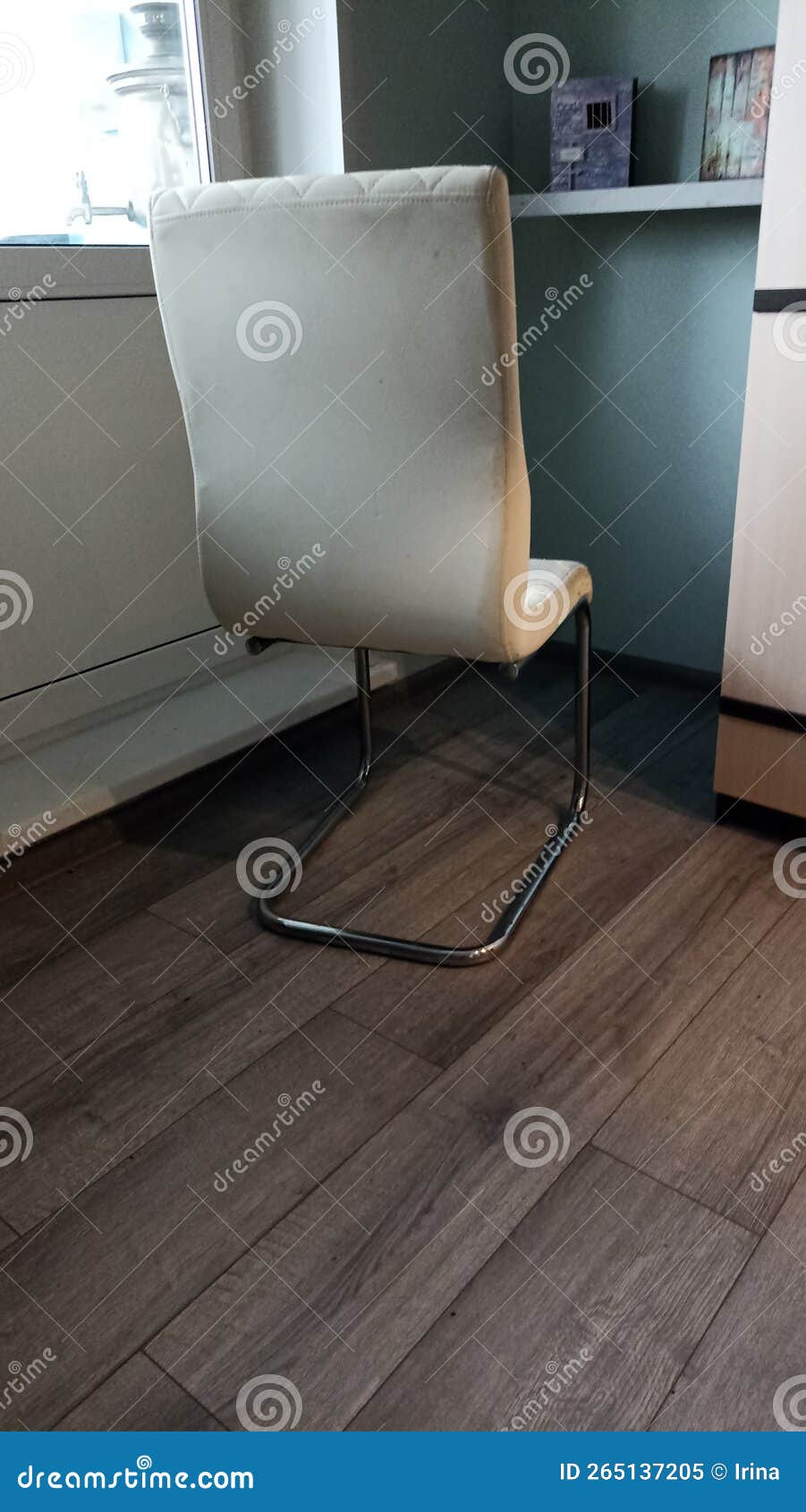 Leather chair from behind stock image. Image of ceiling - 265137205