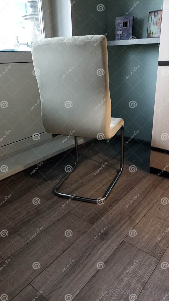 Leather chair from behind stock image. Image of ceiling - 265137205