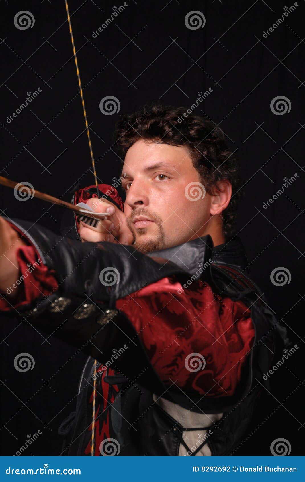 Leather Clad Archer stock photo. Image of arrow, medieval - 8292692