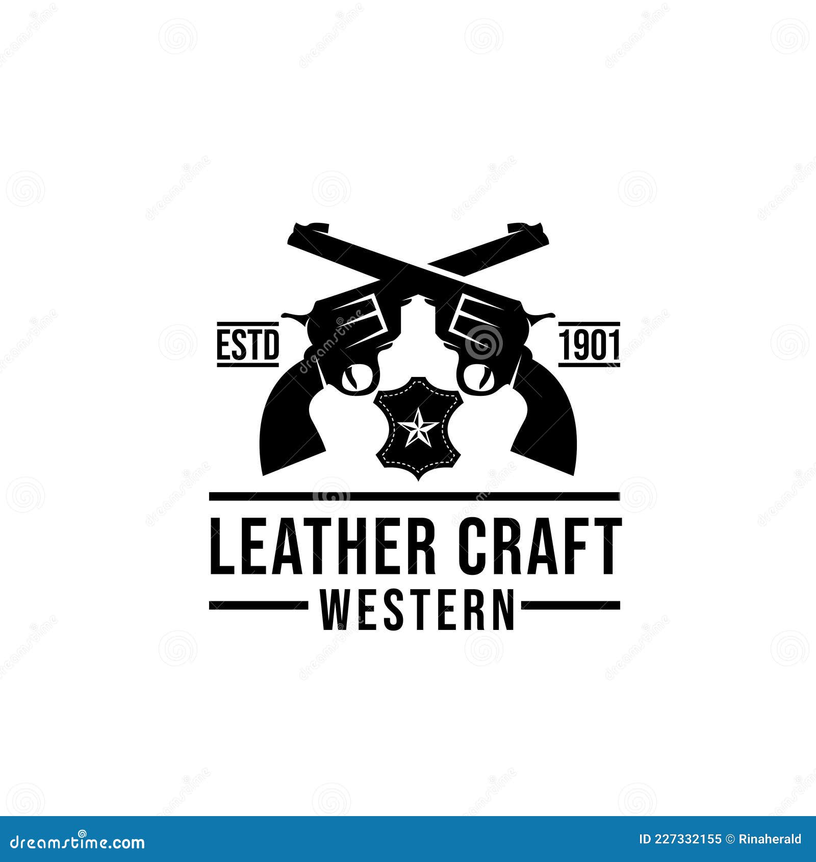 Leather Craft Logo Icon Design Stock Vector - Illustration of craft ...