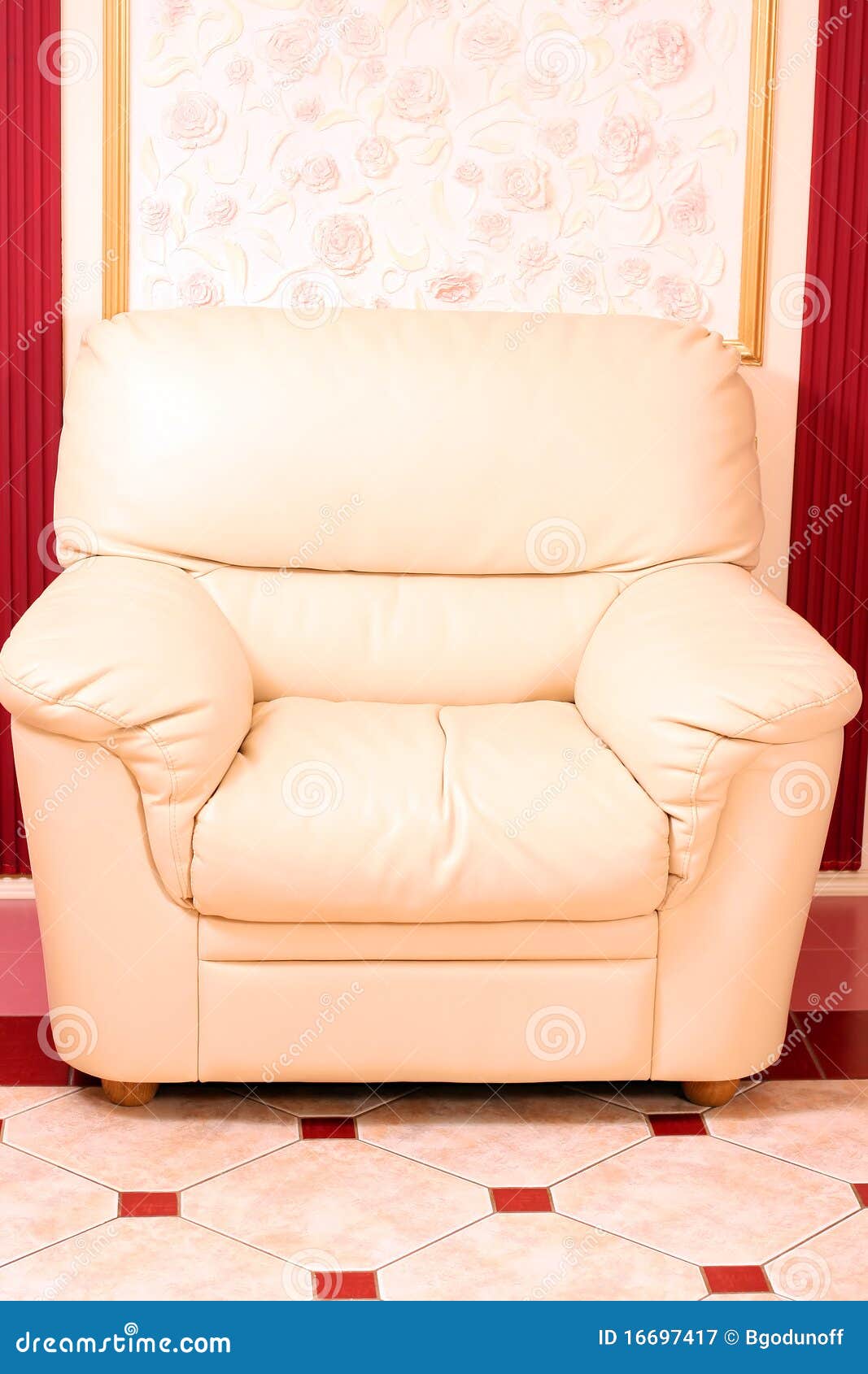 Leather easy chair stock image. Image of design, luxury - 16697417