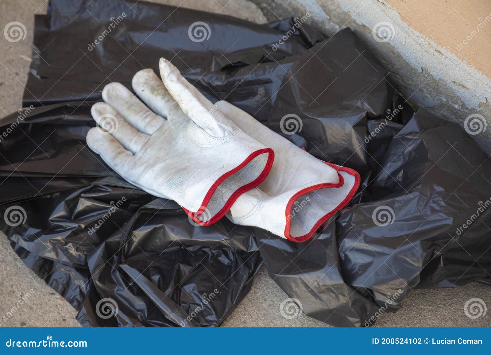 Trash collection stock photo. Image of construction - 200524102