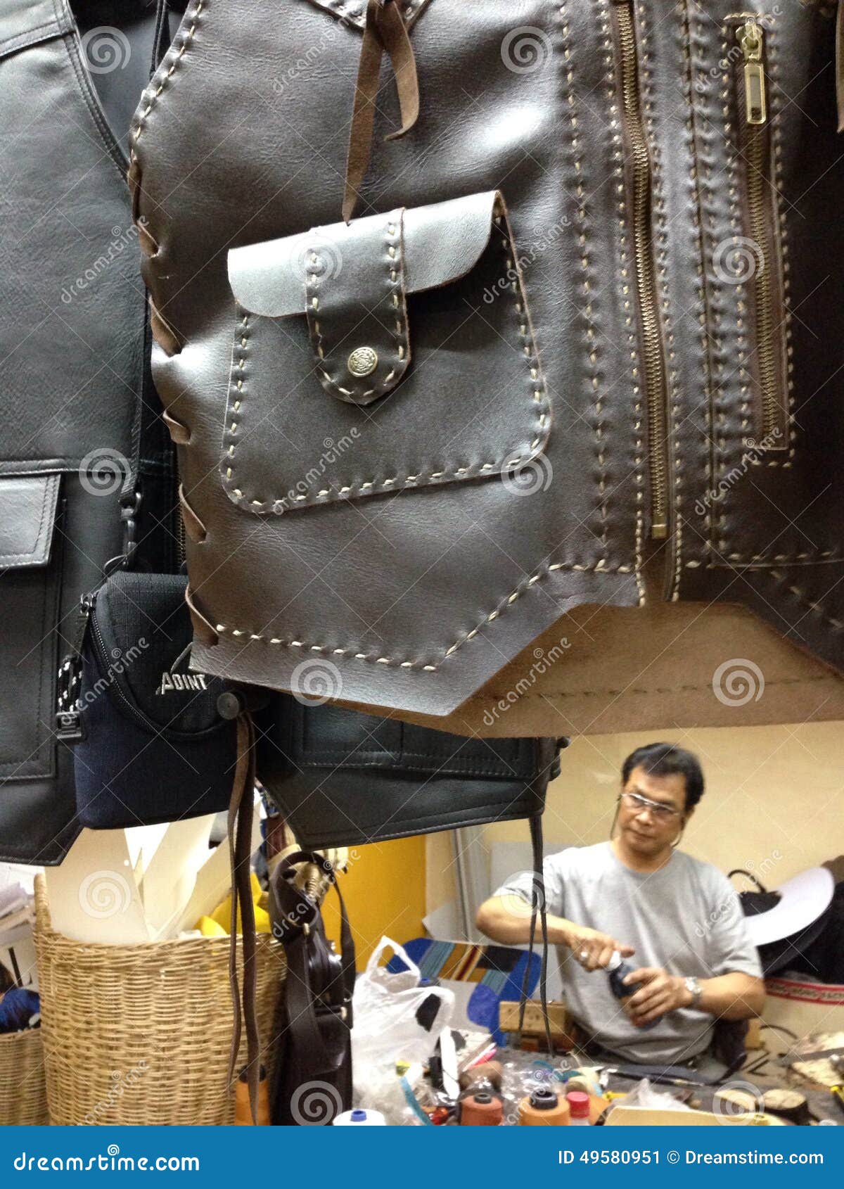 Leather editorial photo. Image of shop, leather, handsewn - 49580951