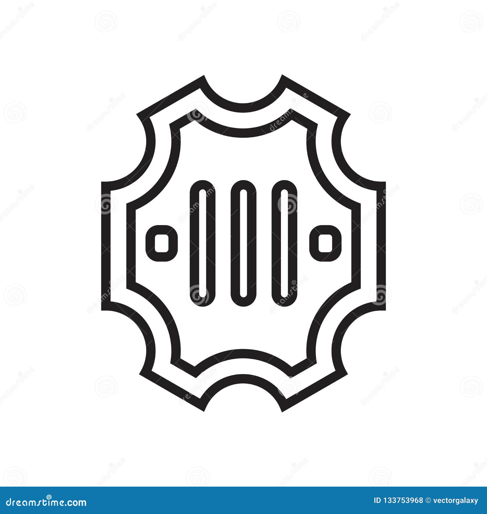 Leather Icon Vector Sign and Symbol Isolated on White Background ...