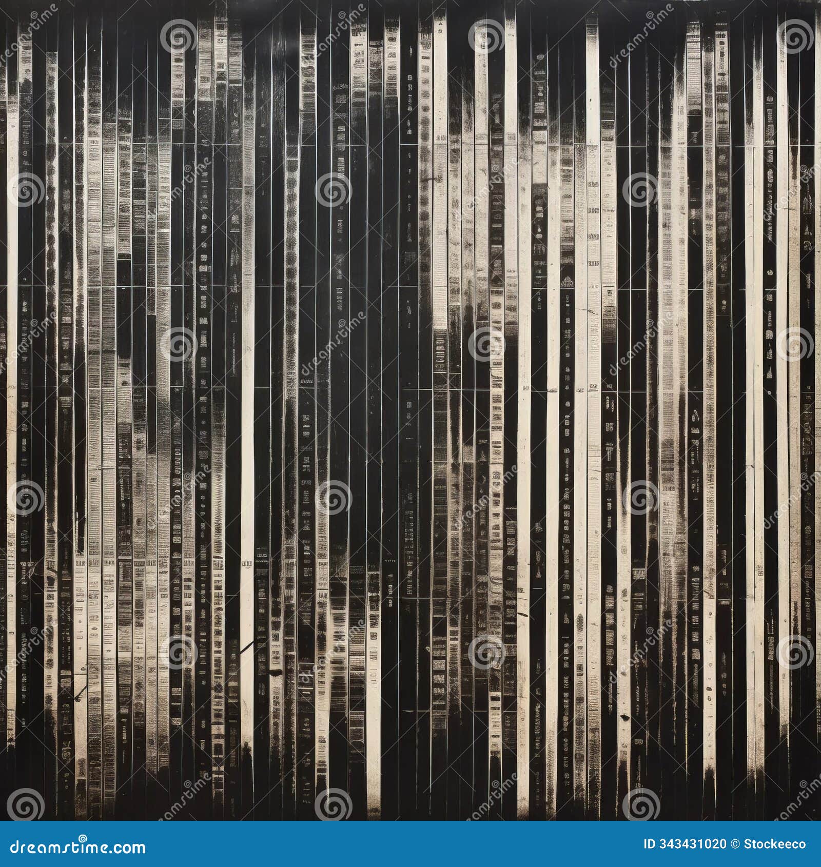 Leather Barcode Artwork with Vertical Straight Black Lines Stock ...