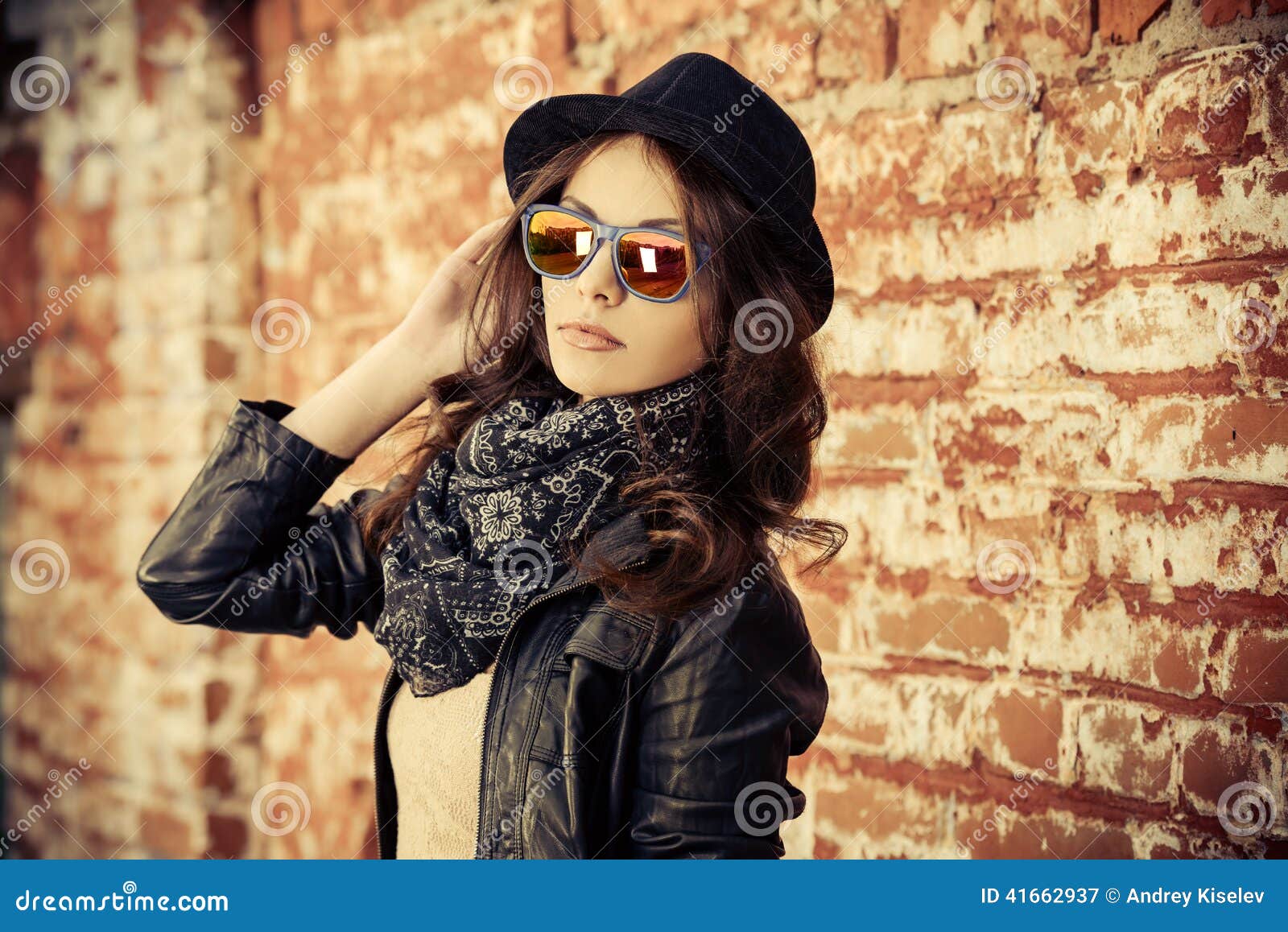 Leather jacket stock image. Image of natural, expression - 41662937