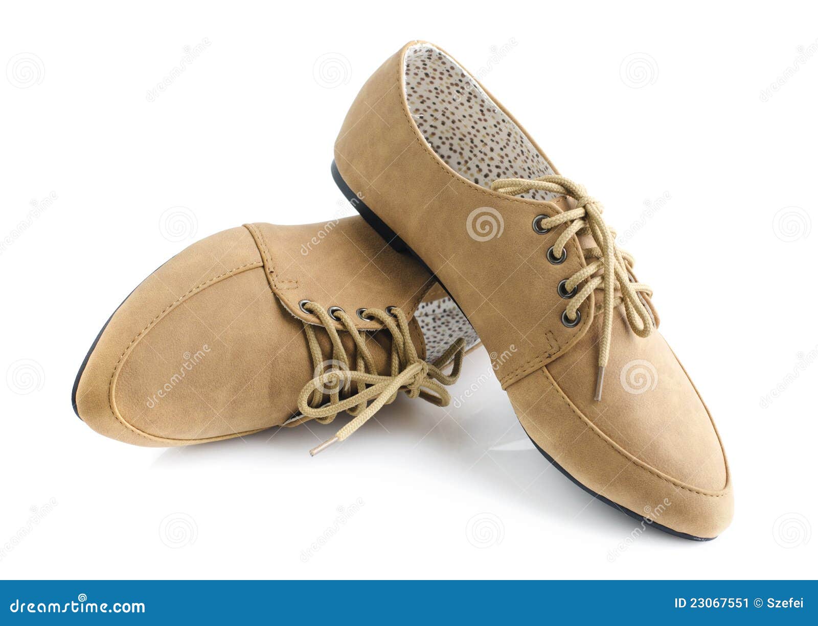 Leather lady shoes stock image. Image of copy, beige - 23067551