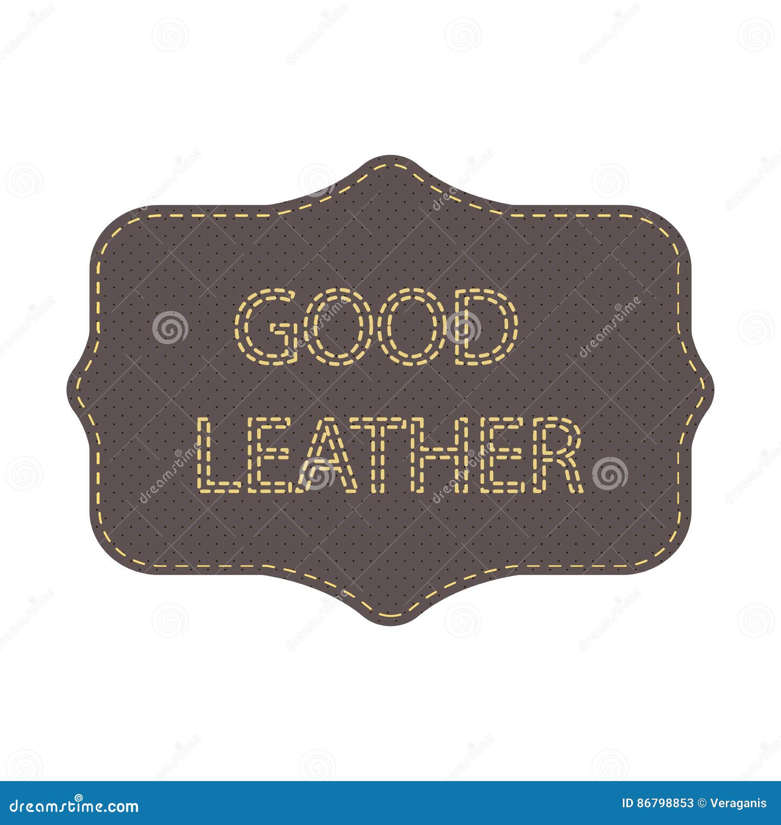 Genuine Leather Logo Vector