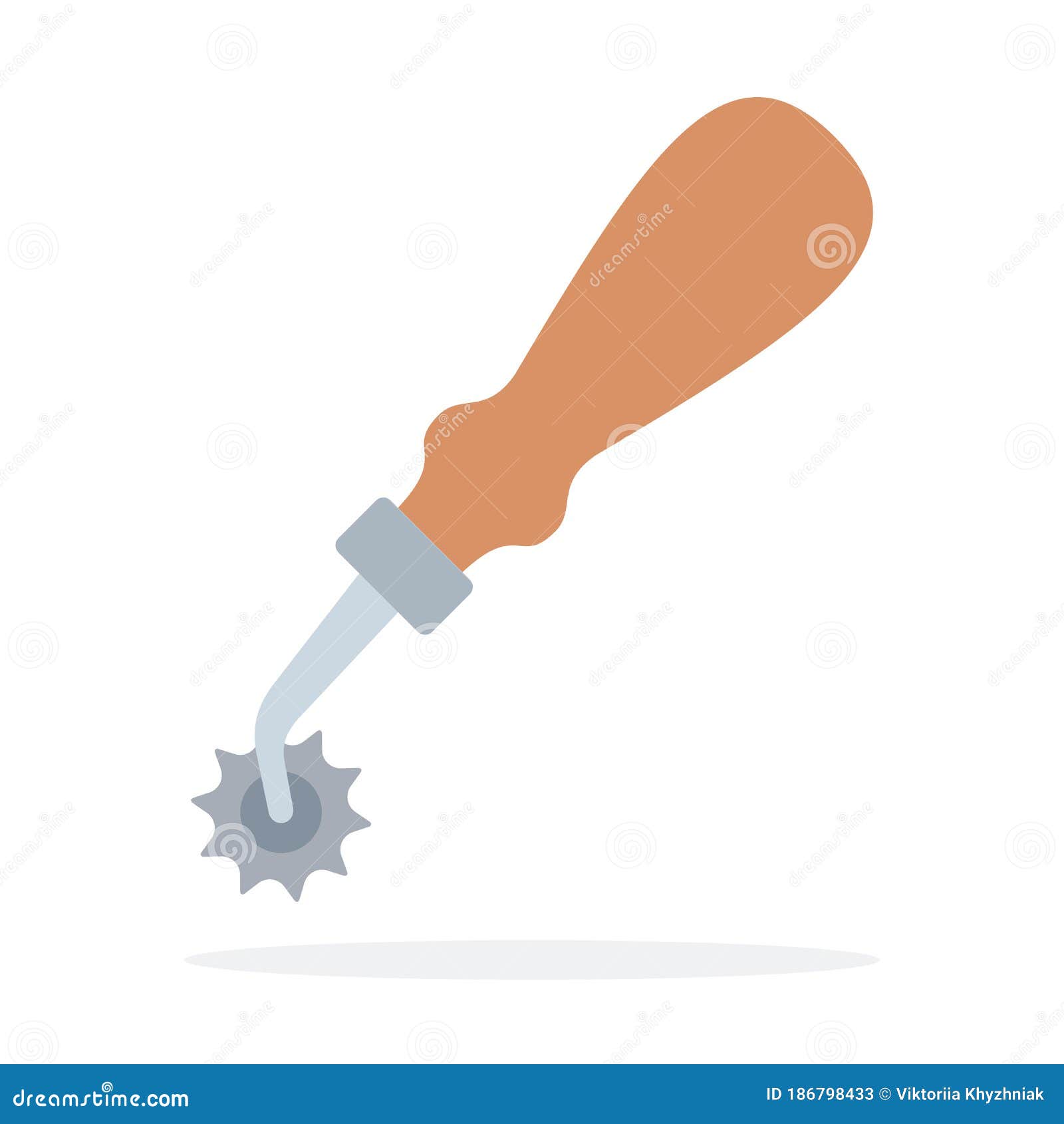 Leather Marking Tool Vector Flat Isolated Stock Vector - Illustration ...