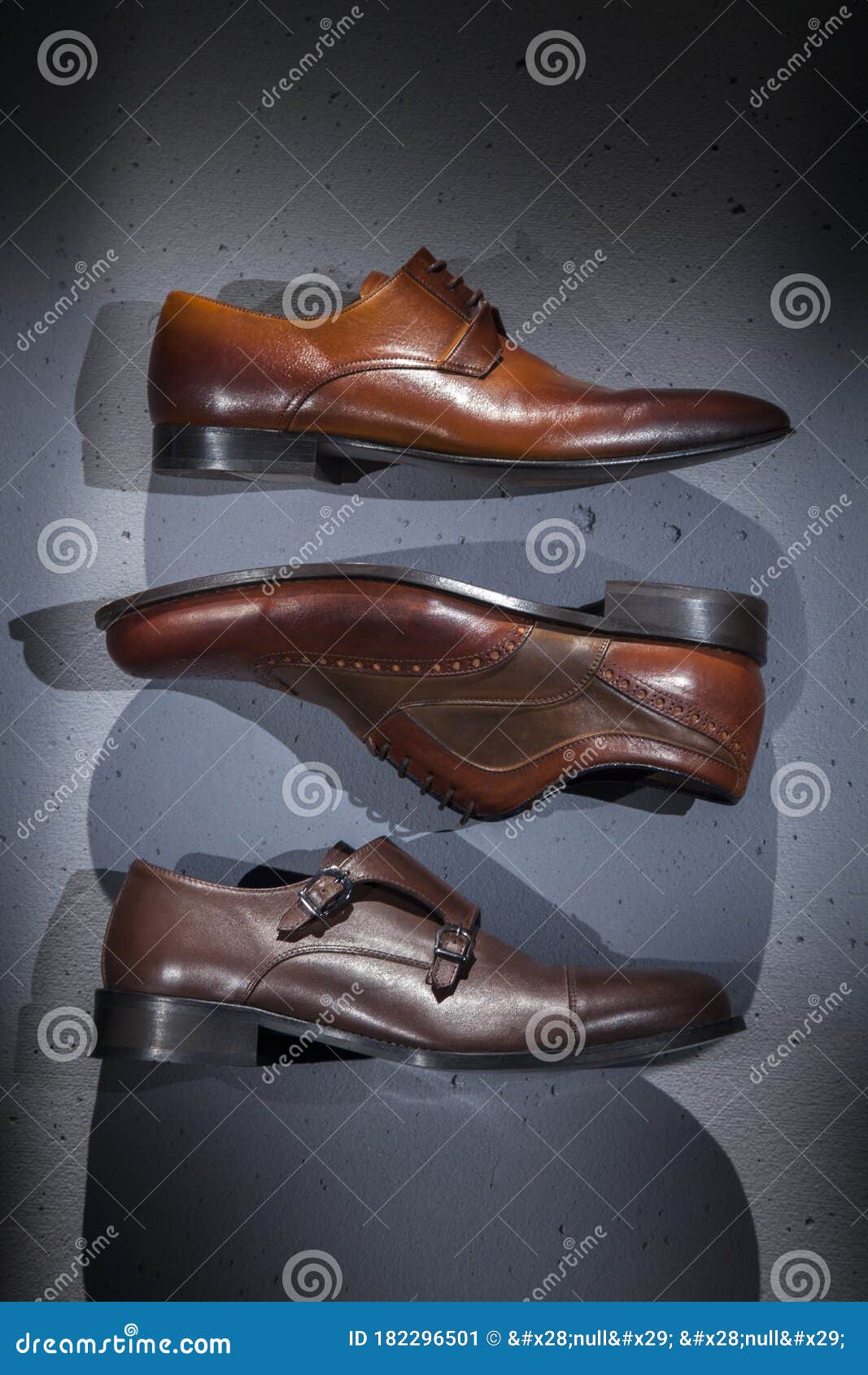 Leather Men`s Shoes. Classic Men`s Shoes Collection Isolated Stock ...