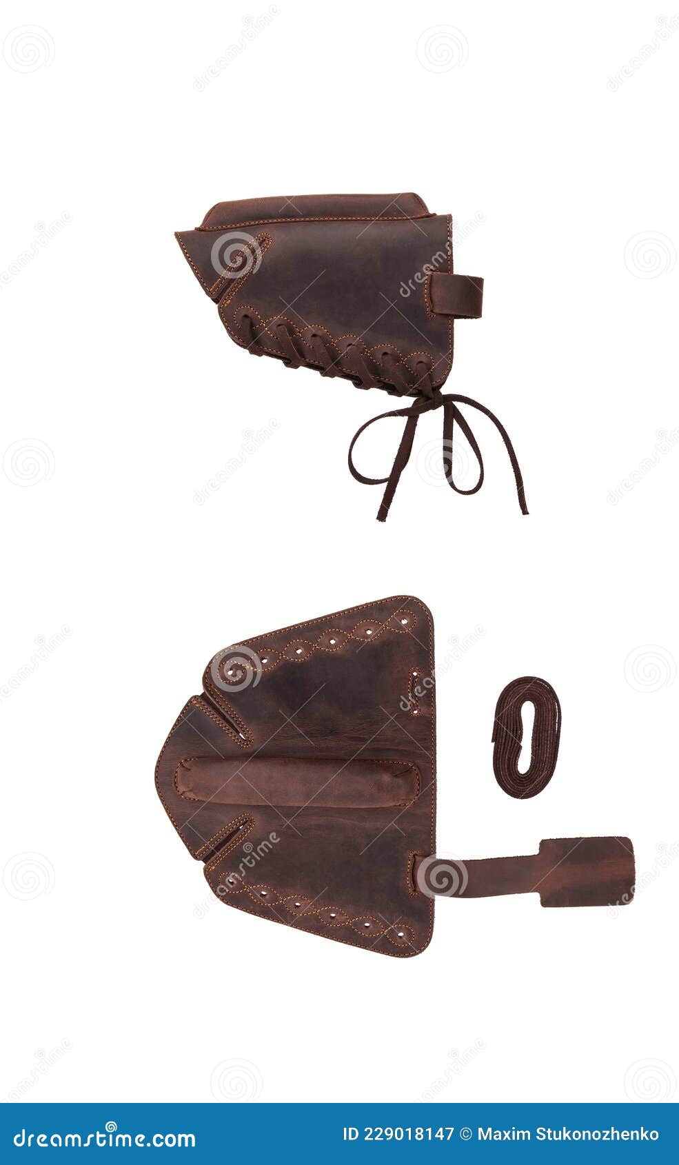 Leather Pad for the of a Hunting Rifle. Nice and Handy Gun Accessory ...