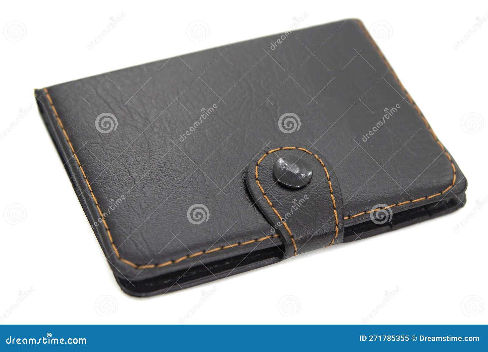 Leather Personal Office Notebook Isolated on the White Stock Image ...