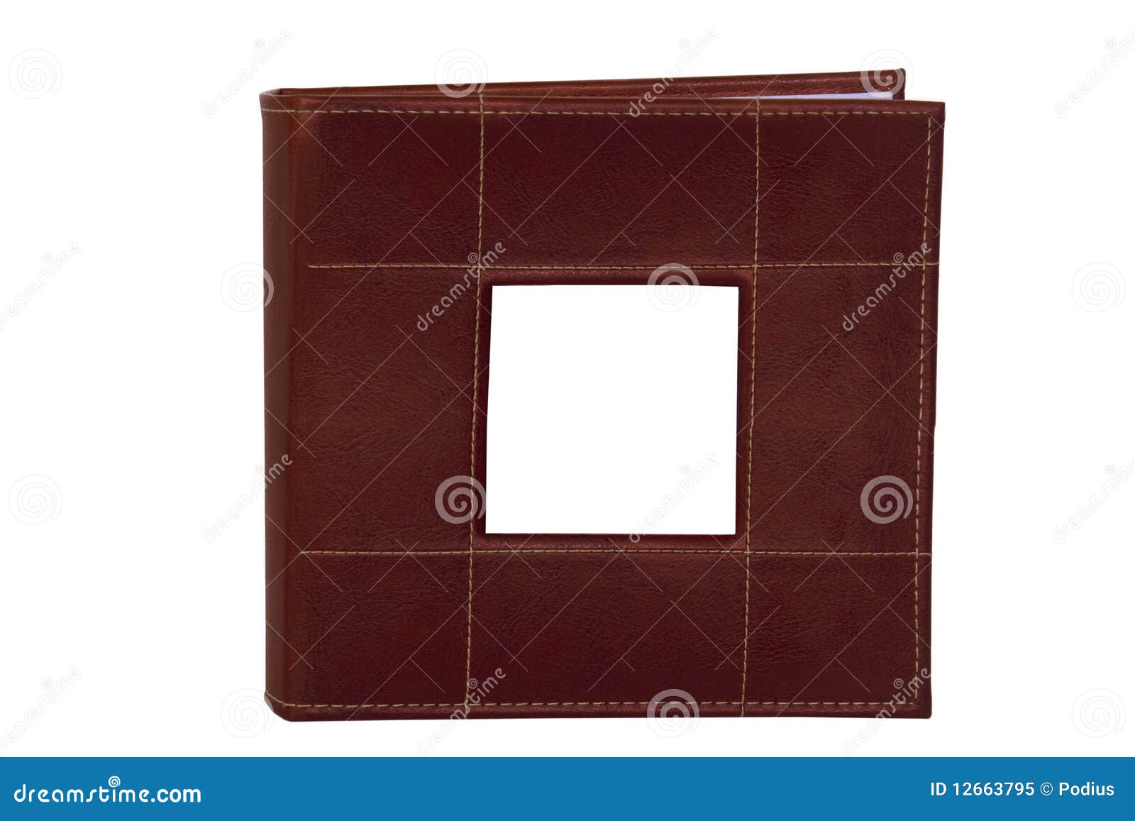 Leather Photo Album stock image. Image of scrap, nostalgia - 12663795