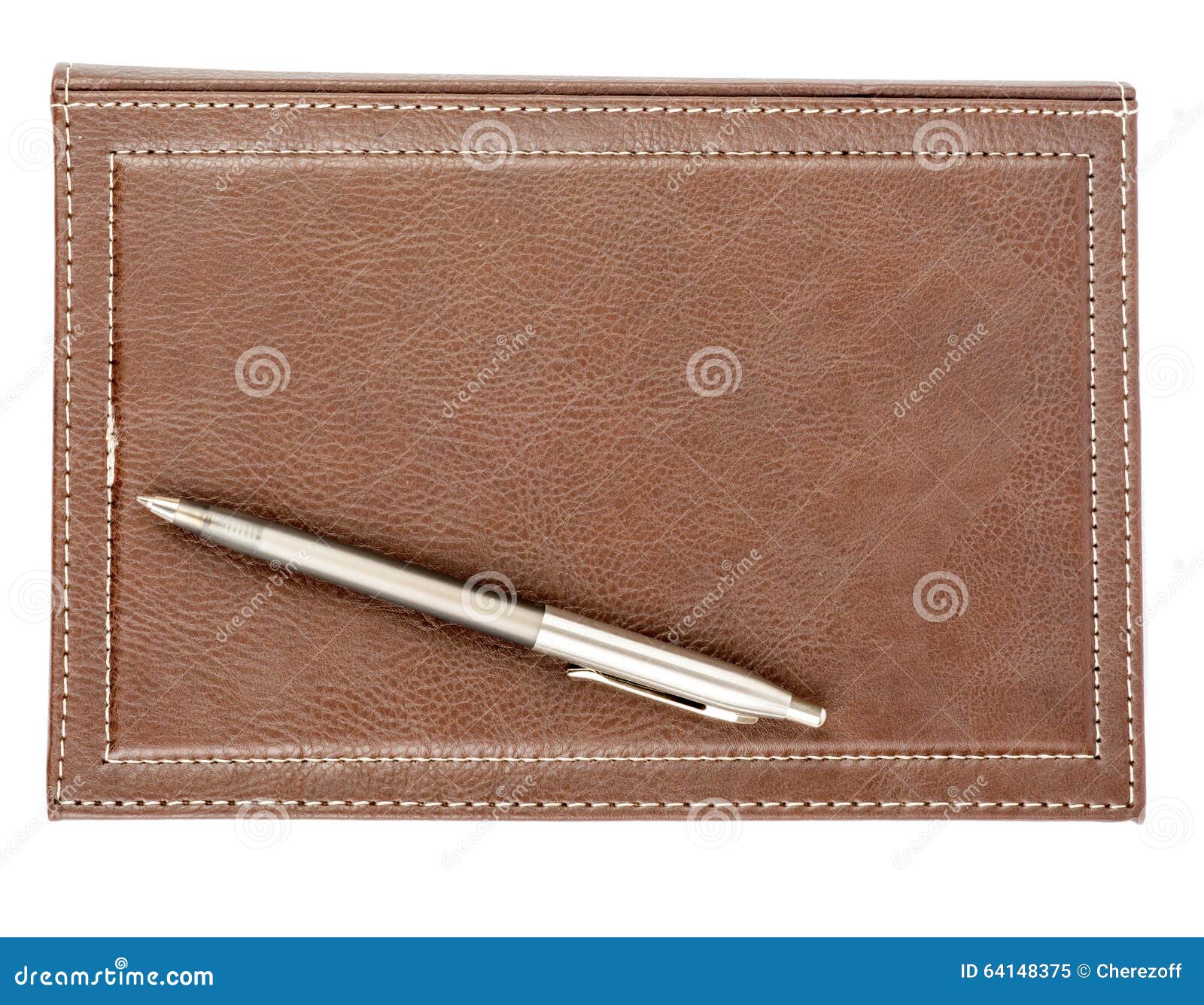 Leather daily planner stock image. Image of notebook - 64148375