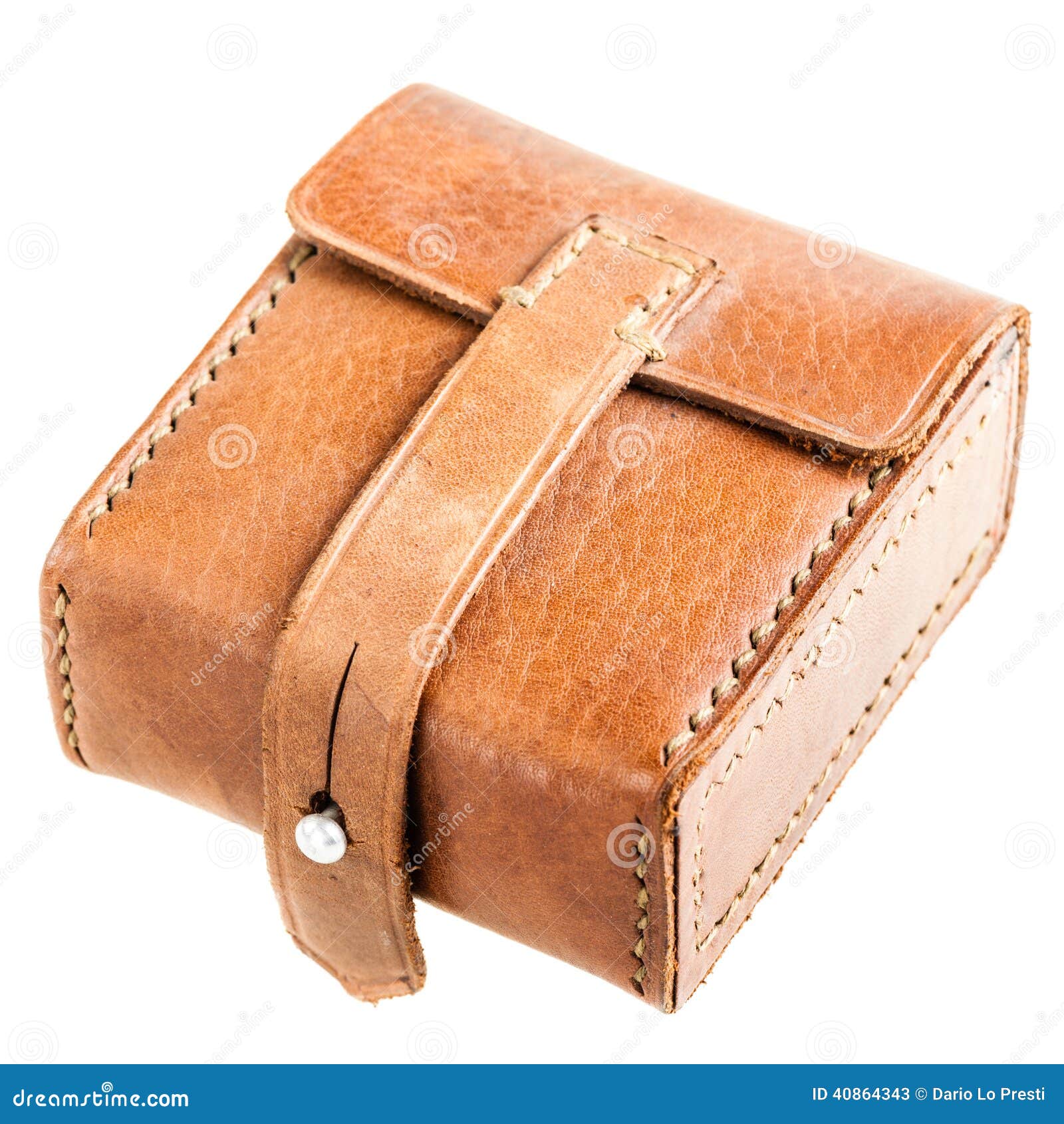 Leather pouch stock image. Image of container, worn, brown - 40864343