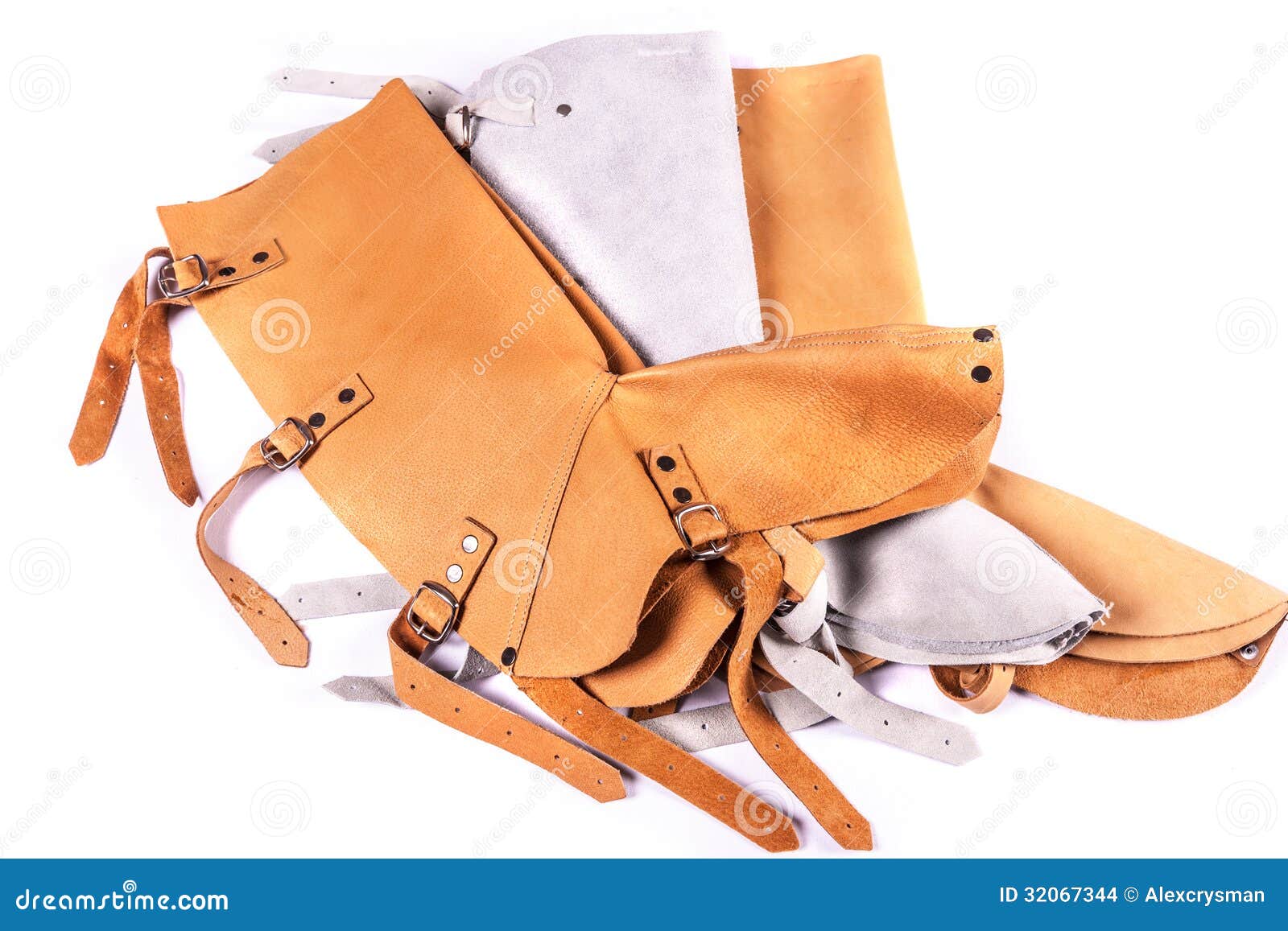 Leather Protection for Lower Leg Stock Photo - Image of fabricator ...