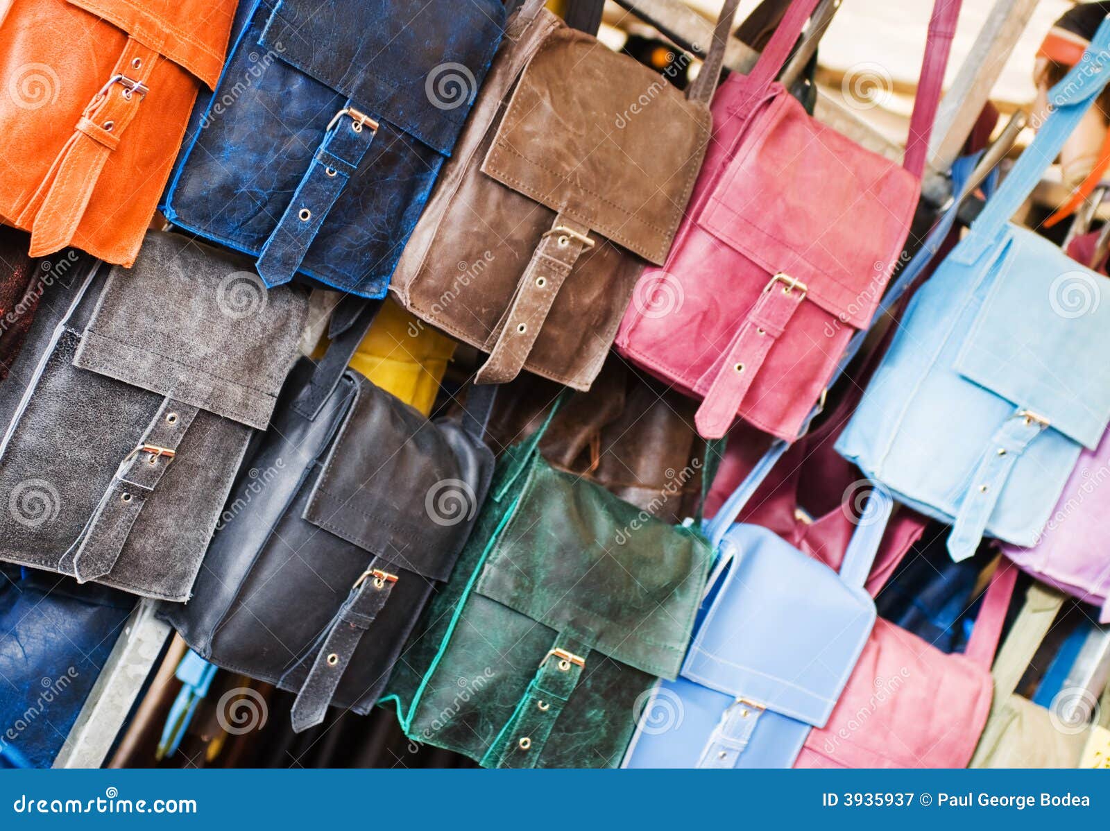 Leather purses stock image. Image of green, fashion, sale - 3935937