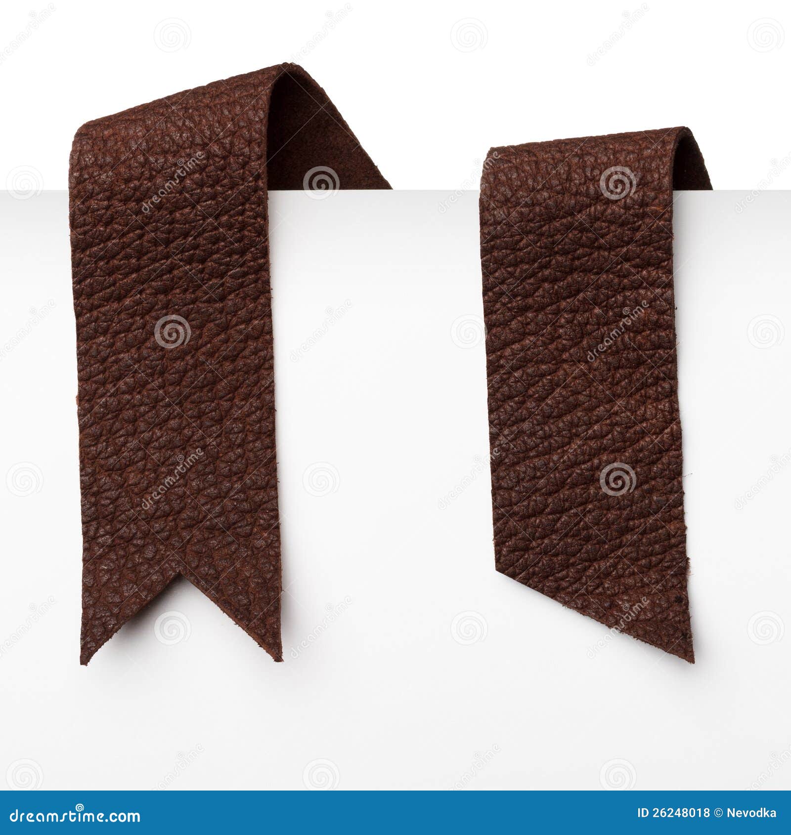 Leather ribbons stock photo. Image of title, band, banner - 26248018