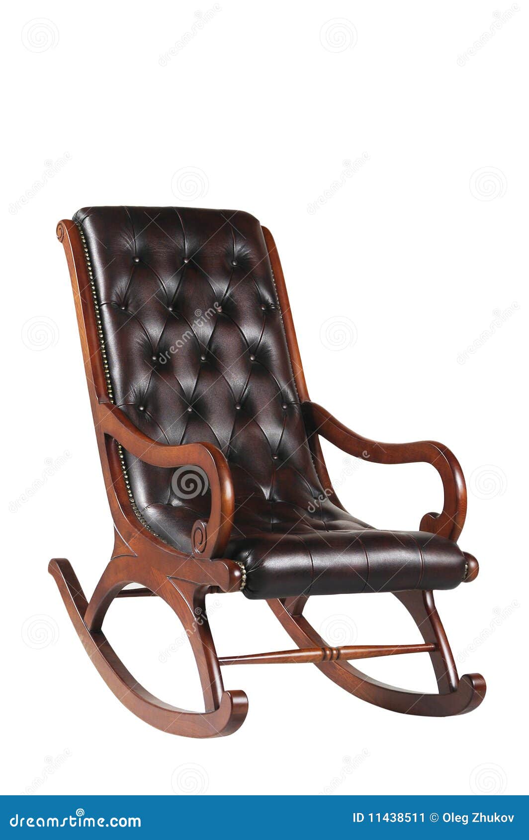 Leather rocking chair stock image. Image of brown, relaxation - 11438511