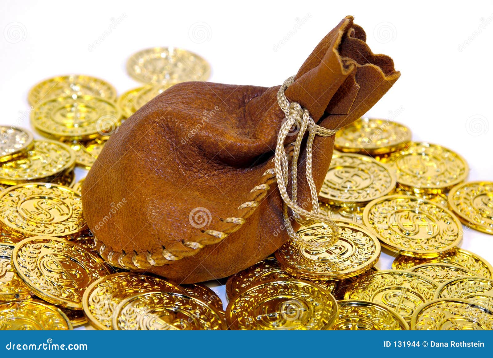 Leather Sack stock photo. Image of money, treasure, wealth - 131944