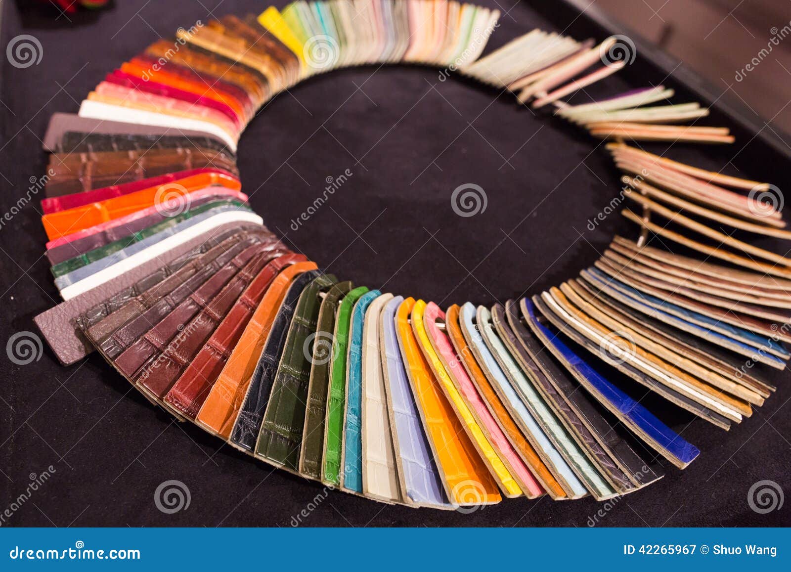 Leather samples stock image. Image of blue, optional - 42265967
