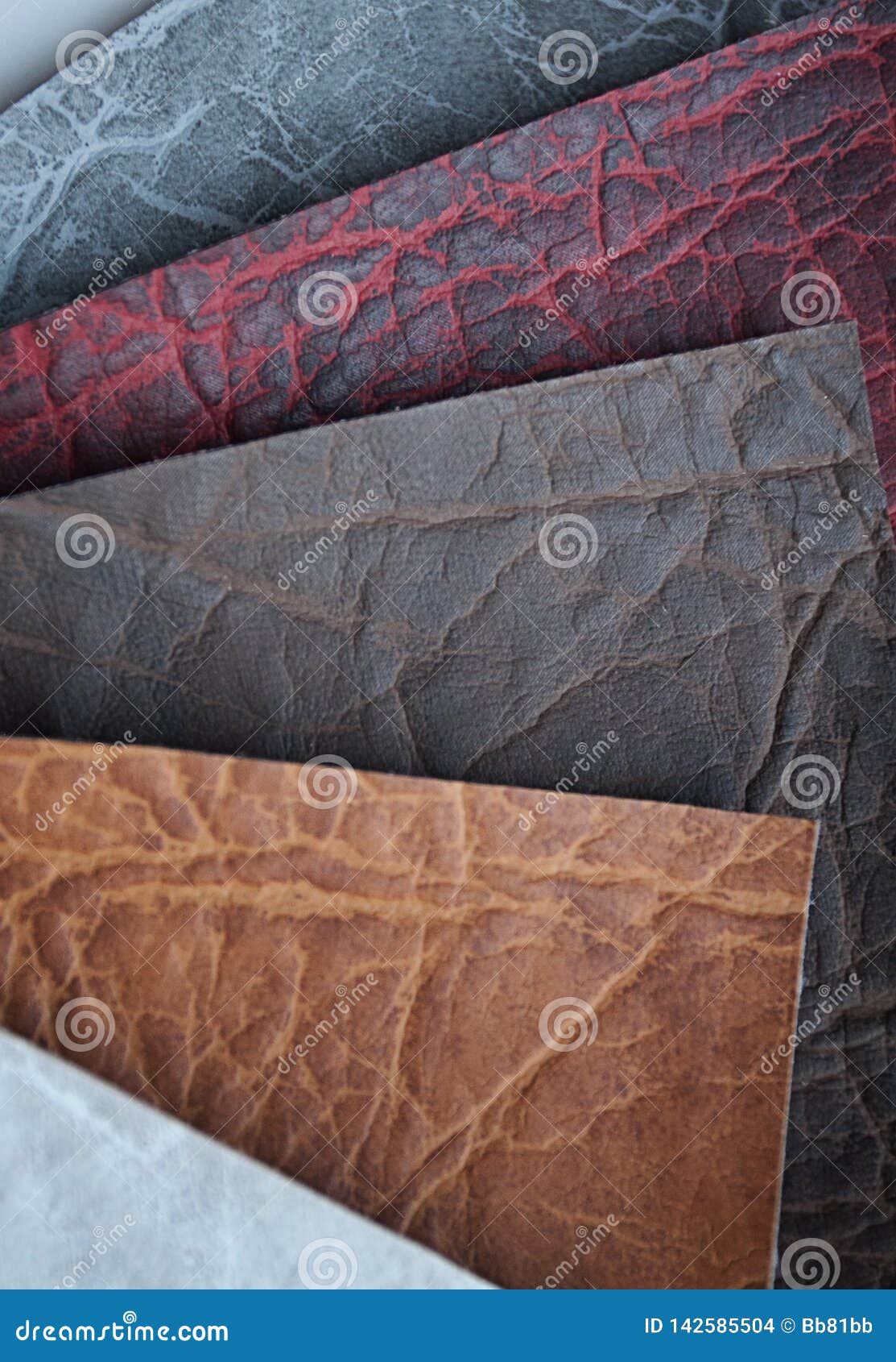 Leather samples stock photo. Image of faux, leathery - 142585504