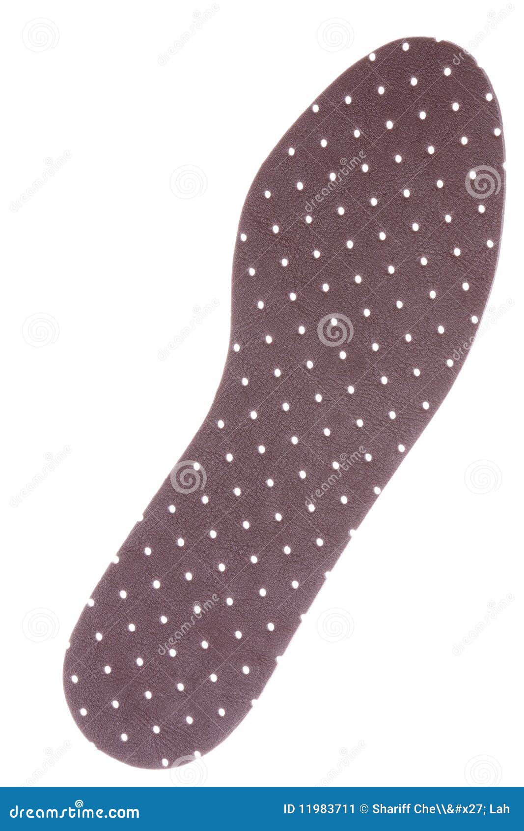 Leather Shoe Insole Padding Isolated Stock Image - Image of padding ...