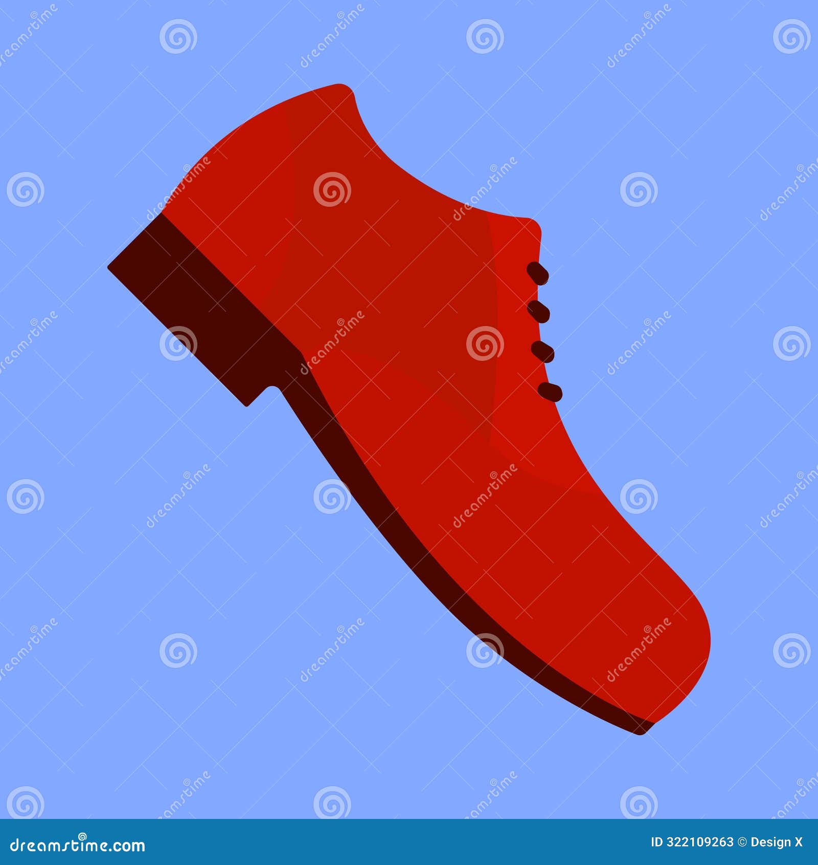 Leather Shoe Vector Icon. Leather Office Shoe Illustration Stock Vector ...