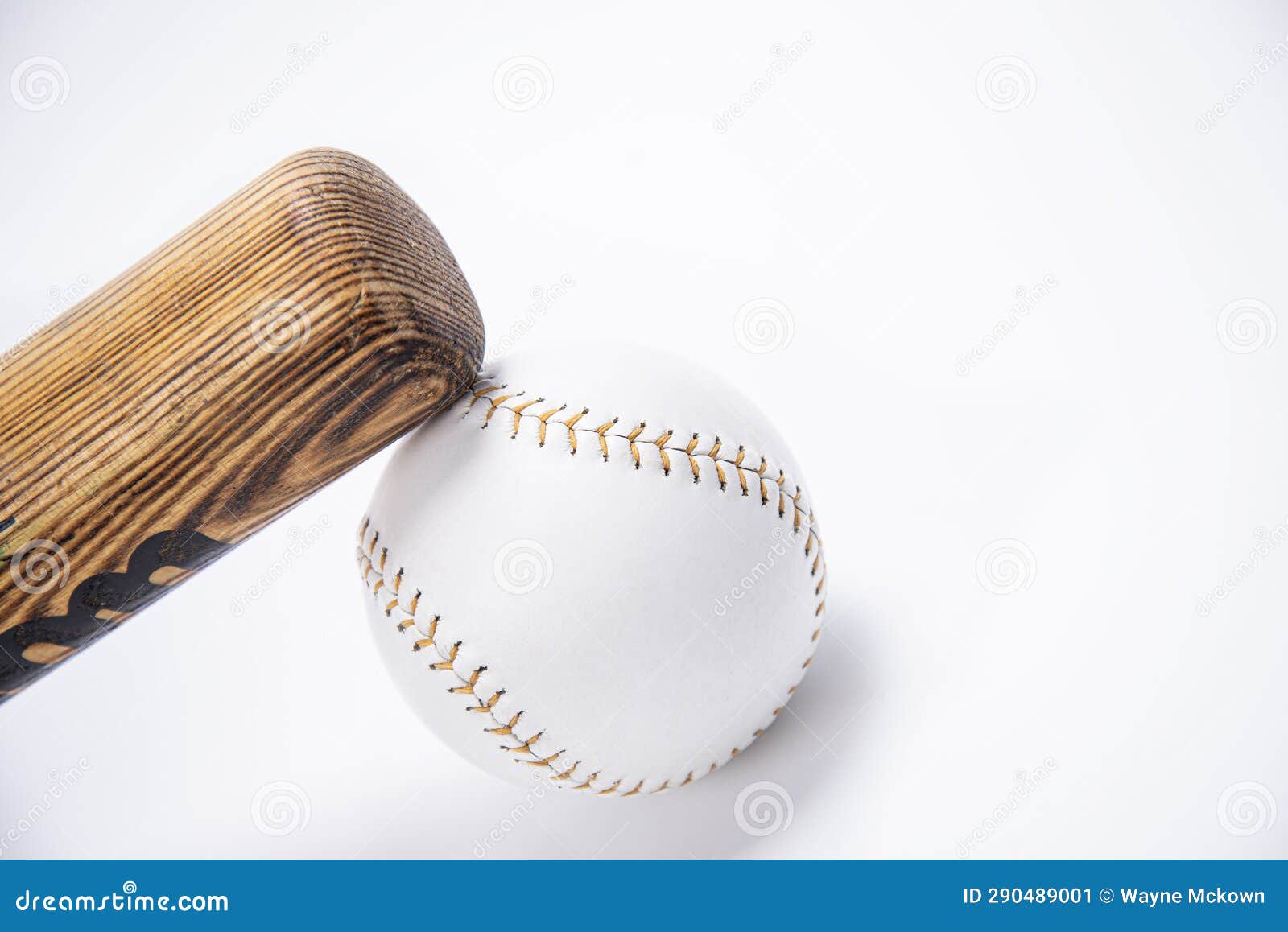 Leather soft-ball and bat stock image. Image of play - 290489001