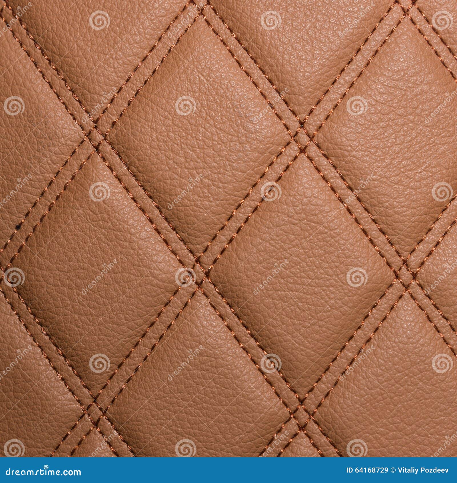 Leather with Stripes Stitched Across Cross. Stock Image - Image of ...