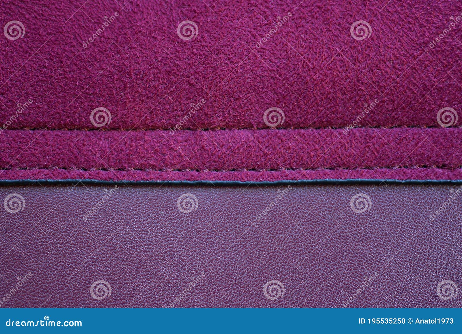 Leather and Suede Texture with Seam Stock Photo - Image of clothes ...