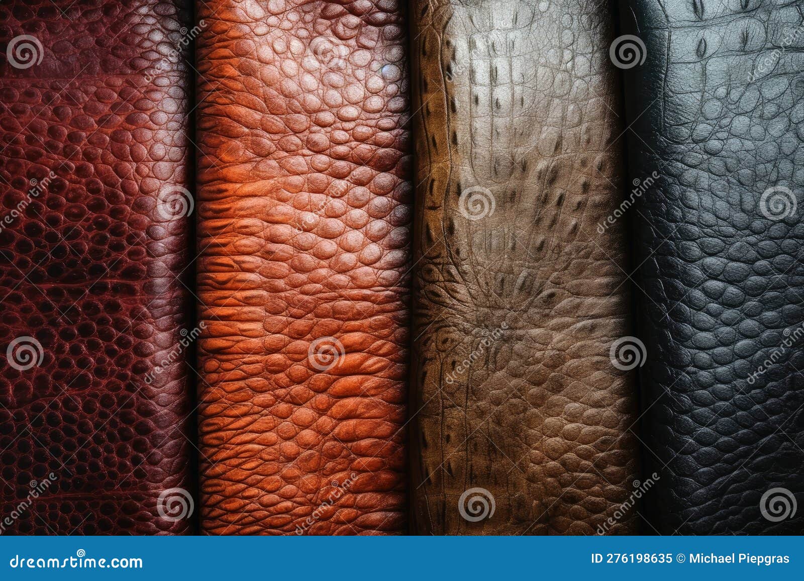 Leather Surface Texture in Different Colors Created with Generative AI ...