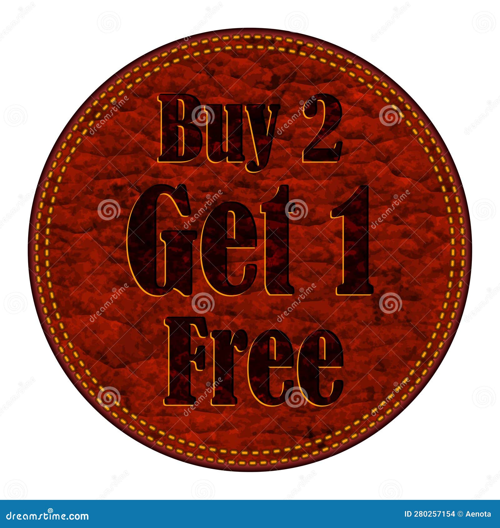 Leather Tag - Buy 2 Get 1 Free Stock Vector - Illustration of disk ...