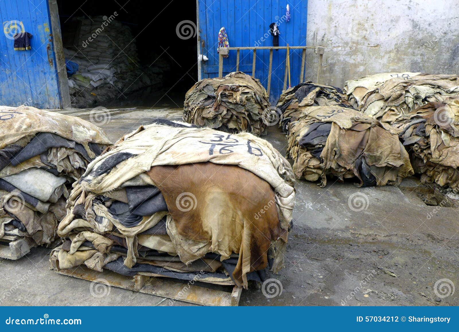 Leather tannery stock photo. Image of engine, industry - 57034212