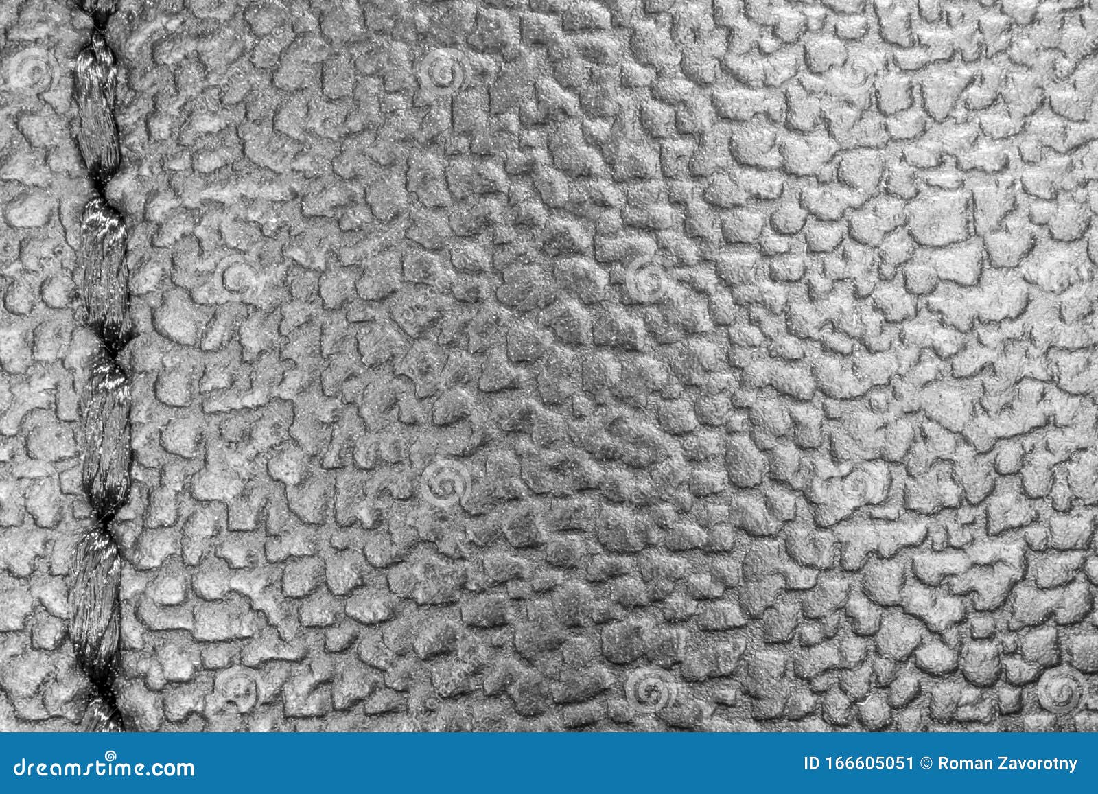 Leather Texture with Stitching on the Side Stock Image - Image of ...