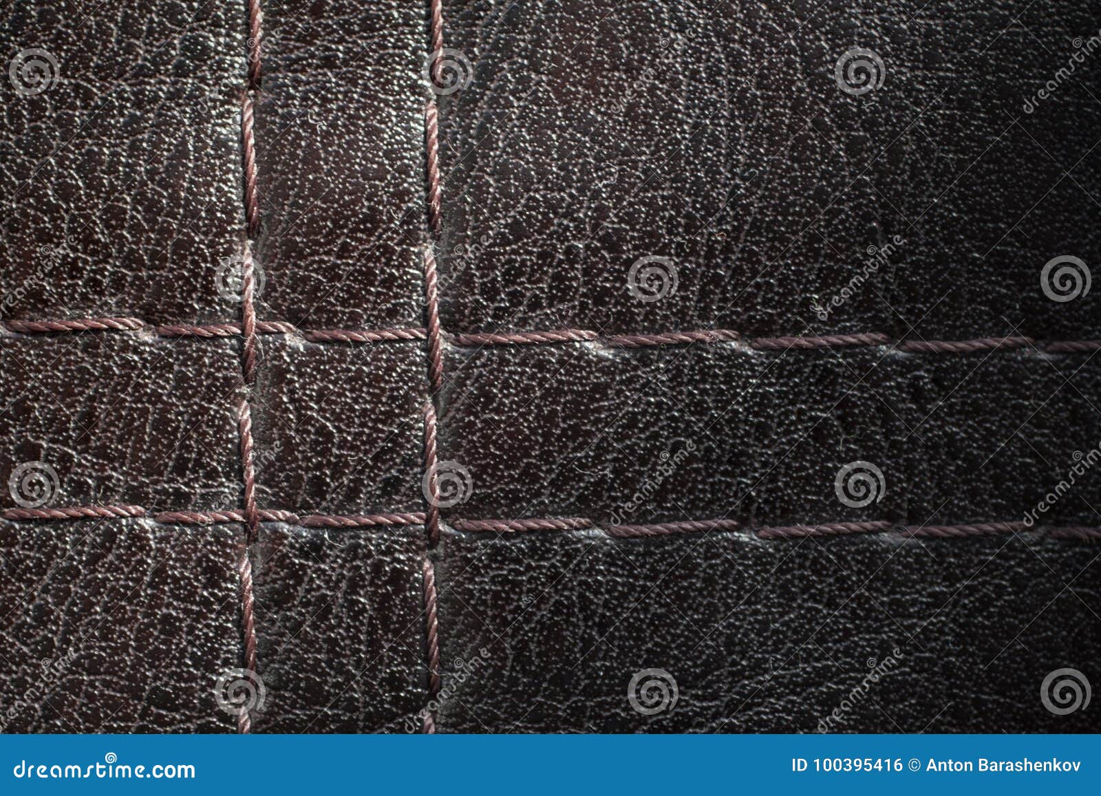 Leather with Thread Macro Texture. Stock Photo - Image of industry ...
