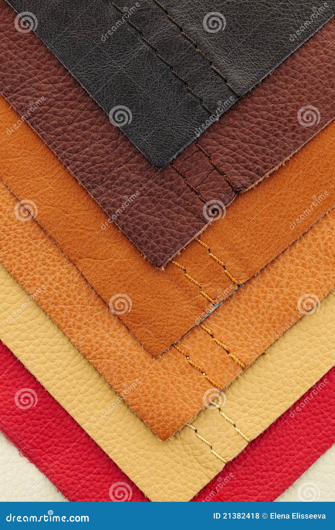 Leather Upholstery Samples Royalty Free Stock Photos - Image: 21382418