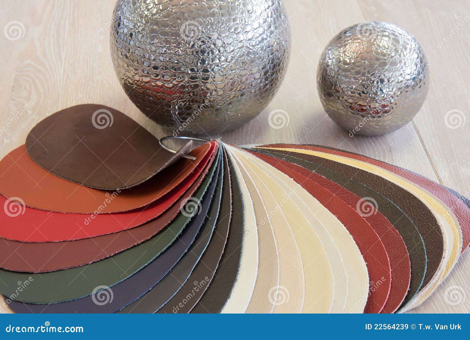 Leather Upholstery Samples in Various Colors Stock Image - Image of ...