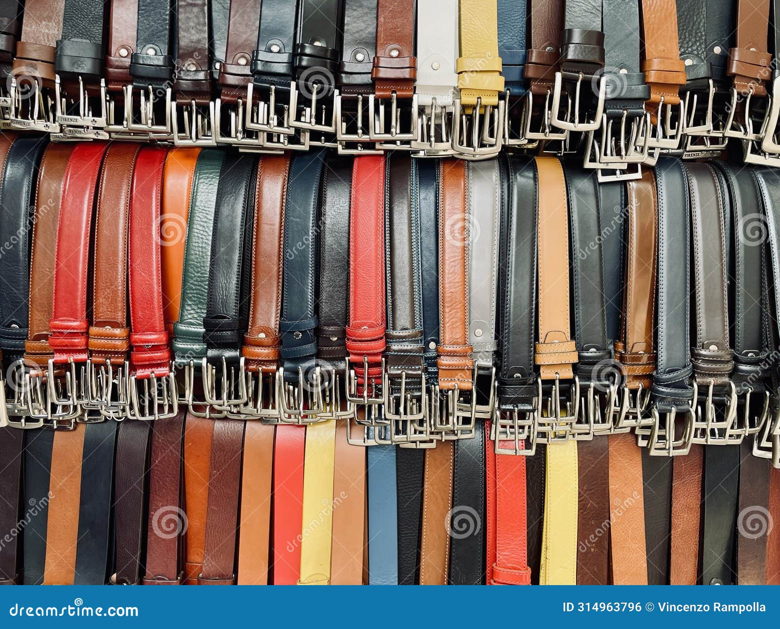 Leather Work Overall View of Belts Stock Photo - Image of jeans ...