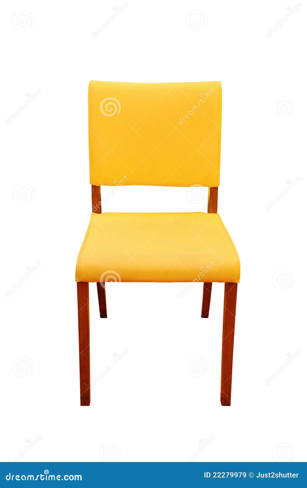 Leather Yellow Chair Isolated Stock Image - Image of isolated, elegant ...