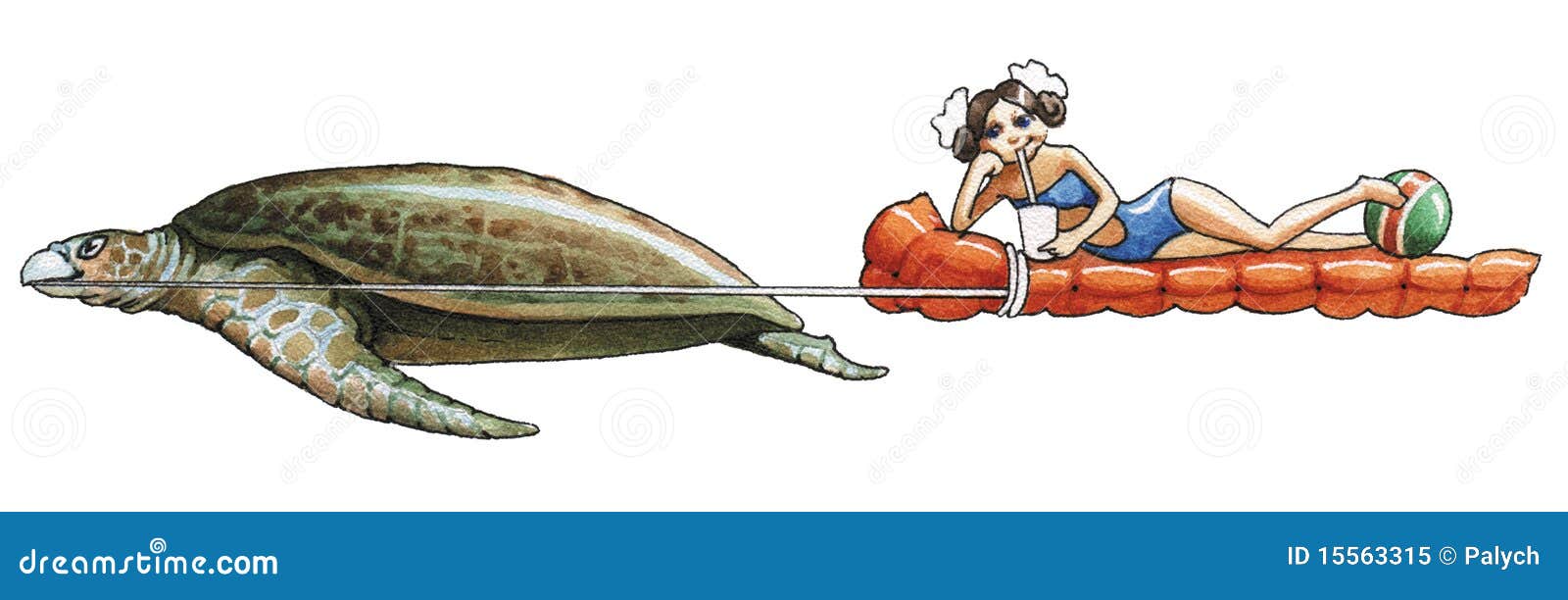 Sea Turtle Leatherback Cartoon Vector Illustration | CartoonDealer.com ...